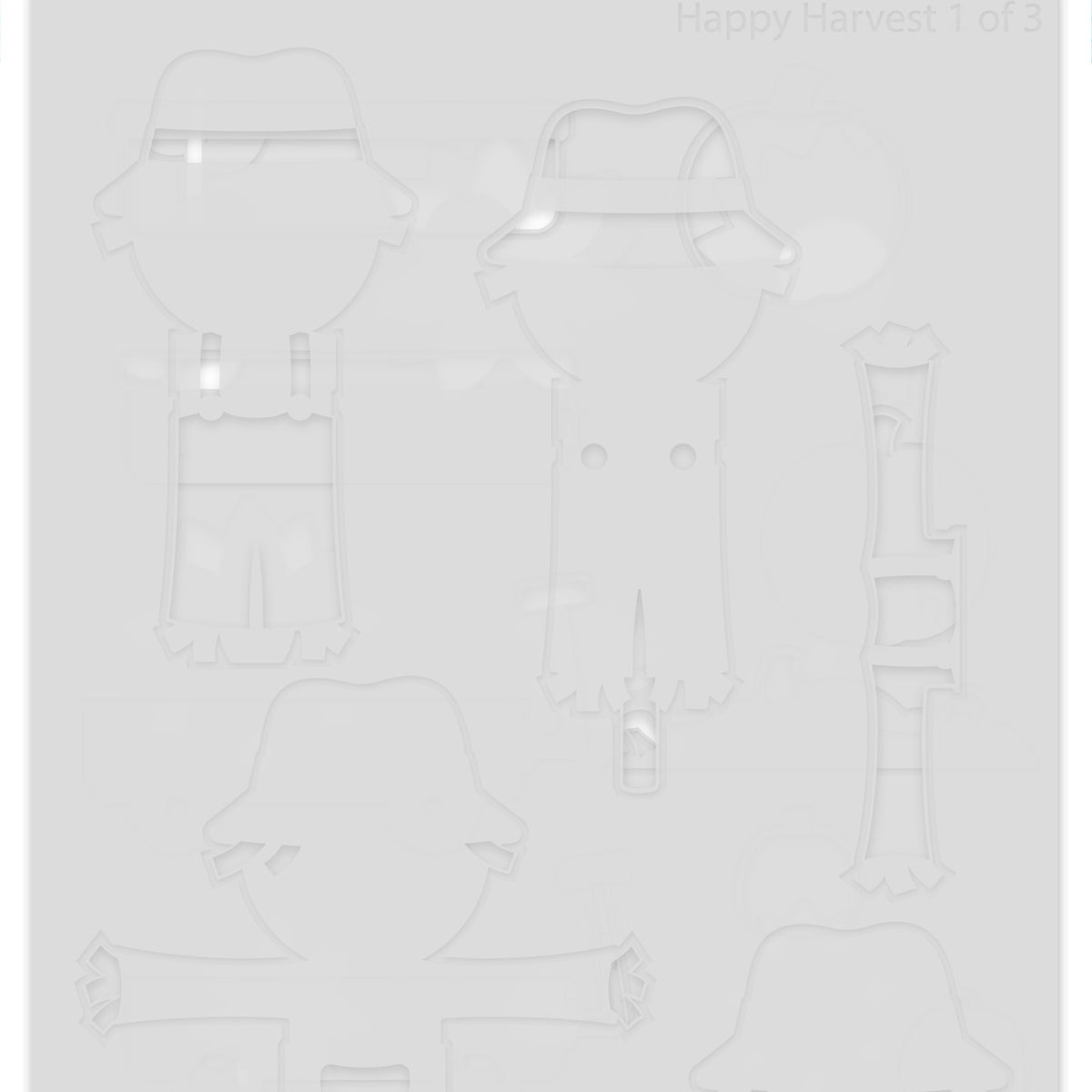 happy harvest coloring stencils – Lawn Fawn