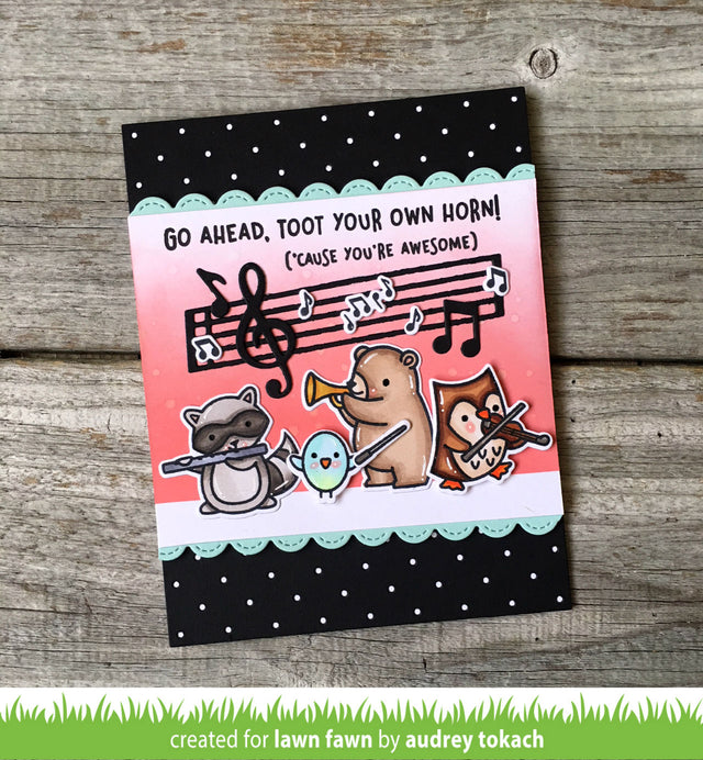 little music notes – Lawn Fawn