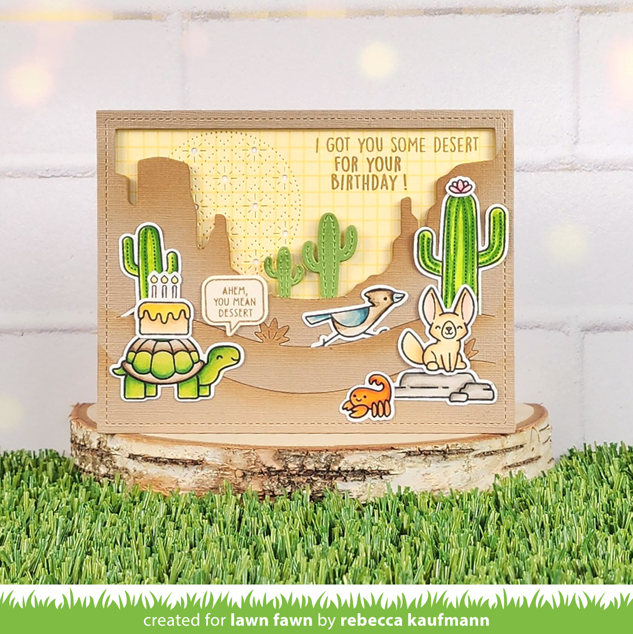 desert canyon backdrop | Lawn Fawn