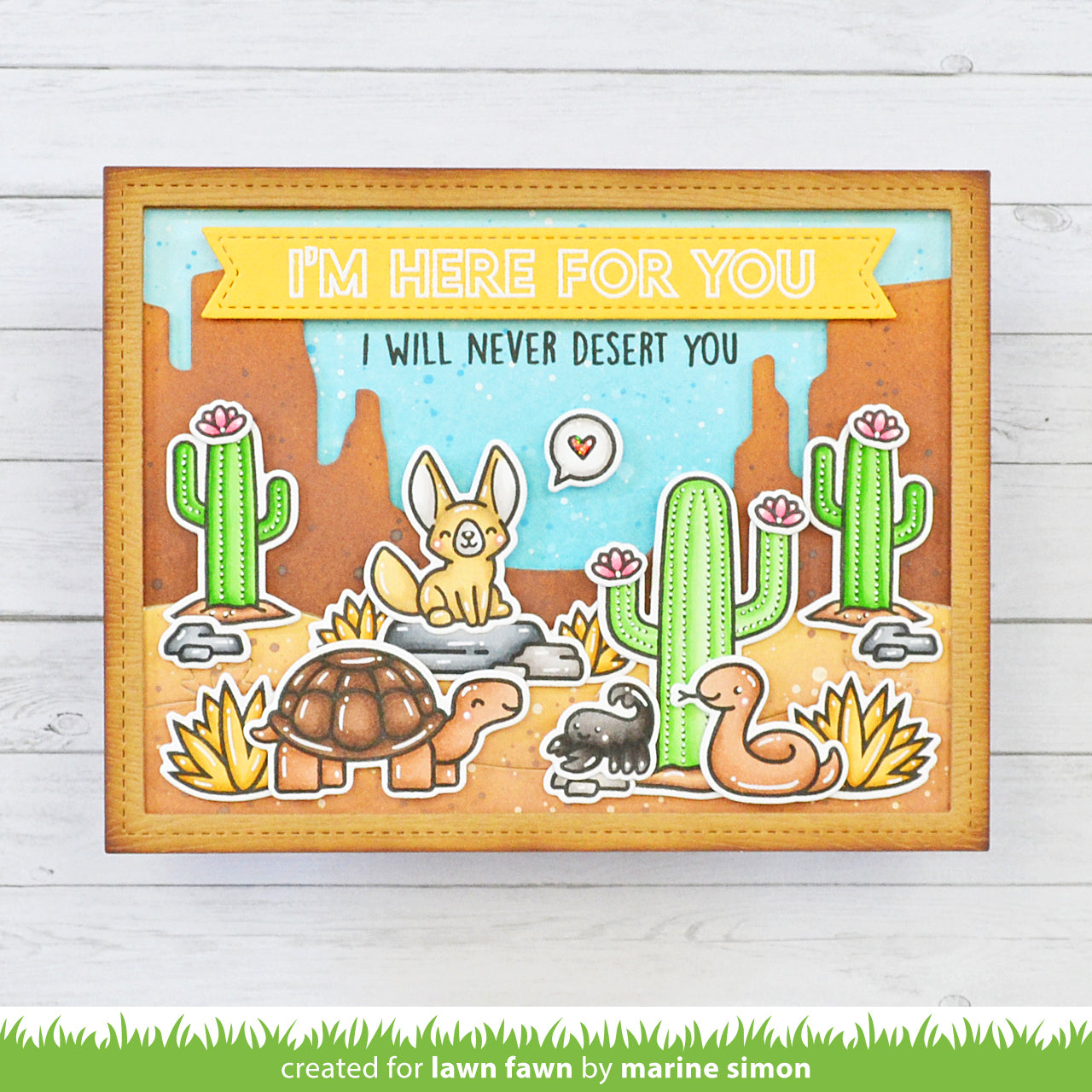 desert canyon backdrop | Lawn Fawn