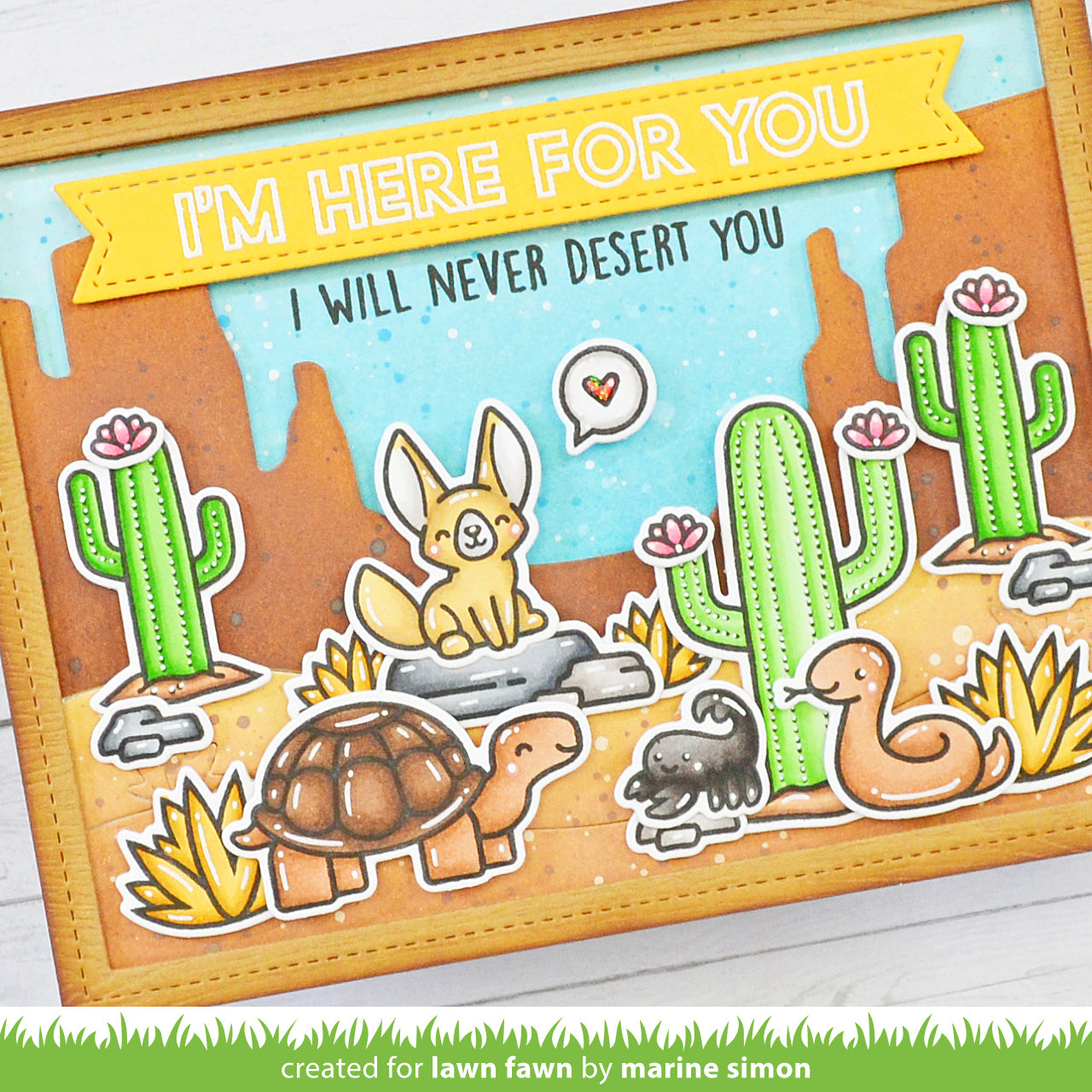 desert canyon backdrop | Lawn Fawn