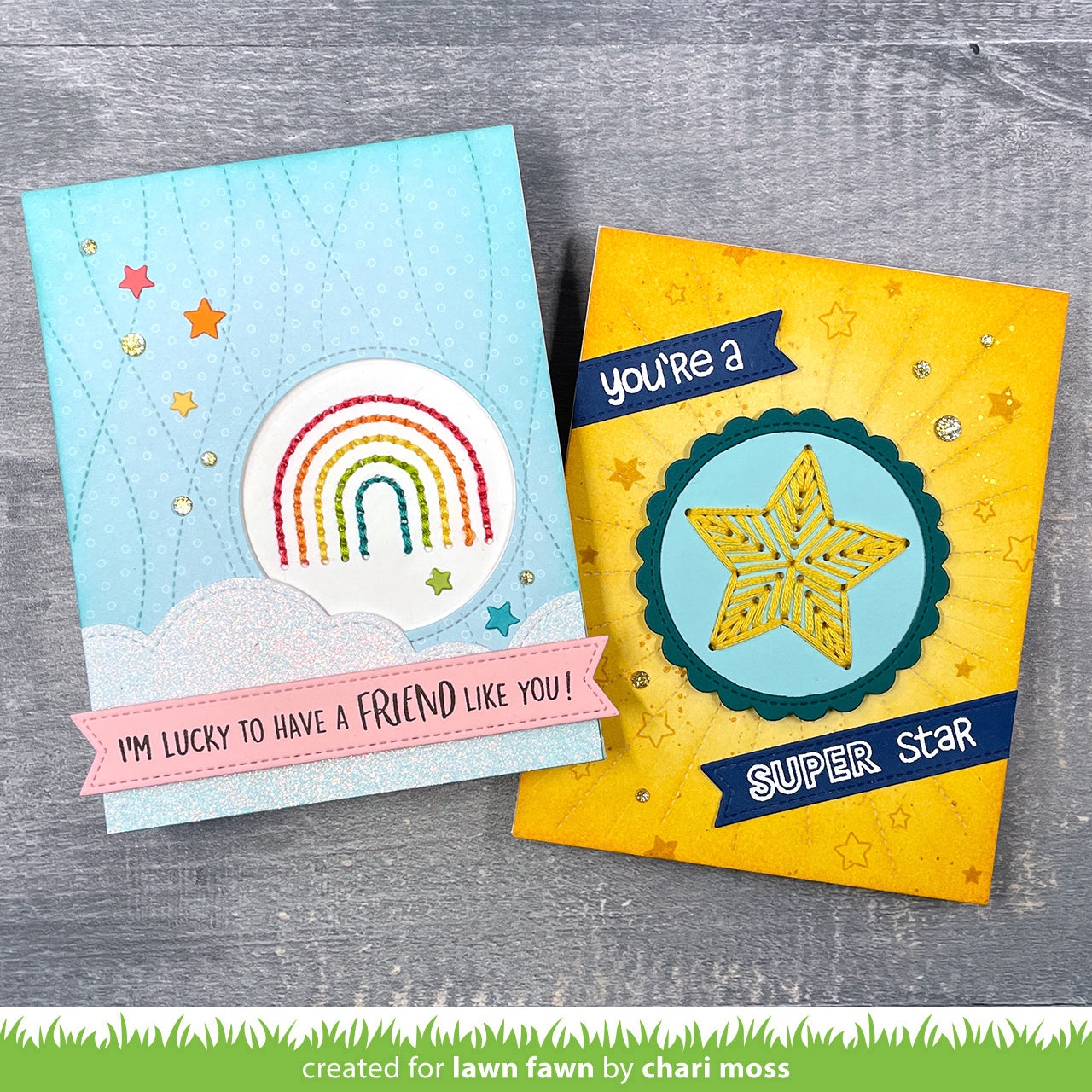 embroidery hoop window and frame add-on | Lawn Fawn