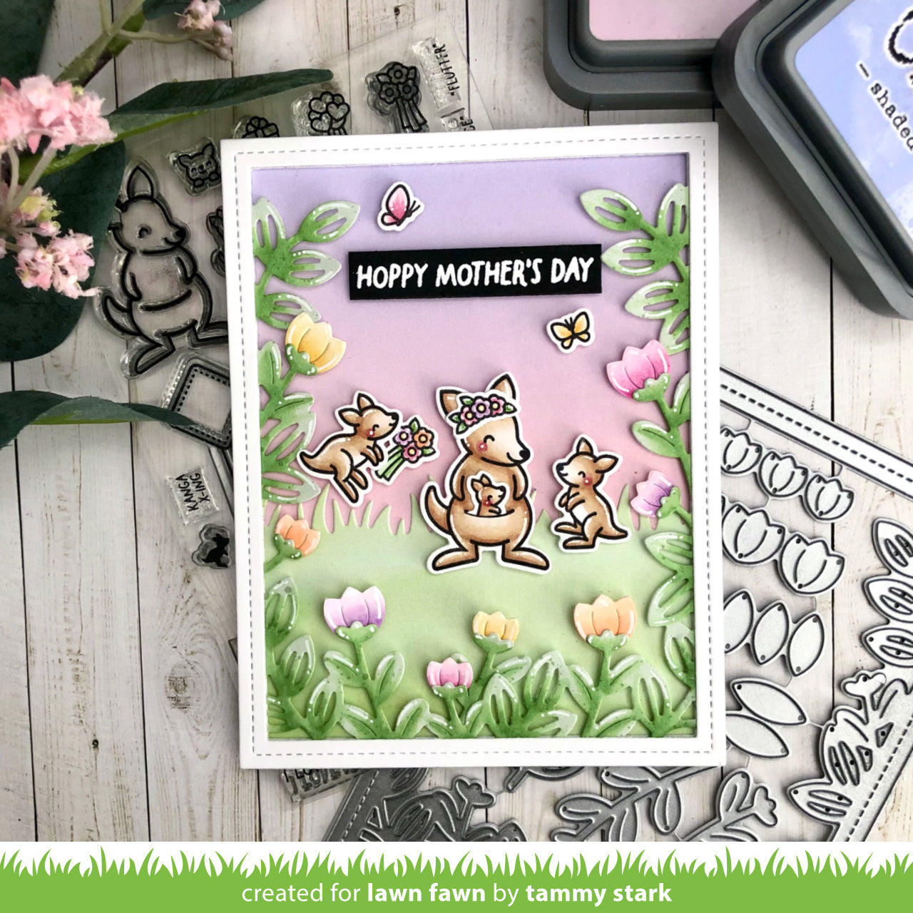 flower garden backdrop | Lawn Fawn