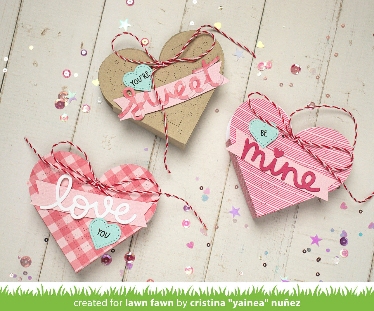 heart pouch | Lawn Fawn