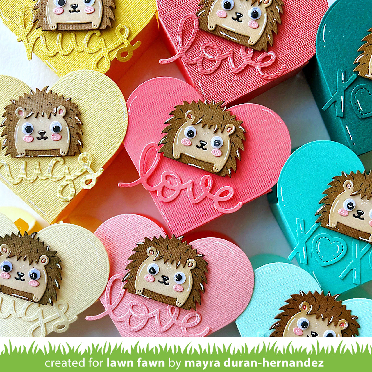 tiny gift box hedgehog add-on | Lawn Fawn