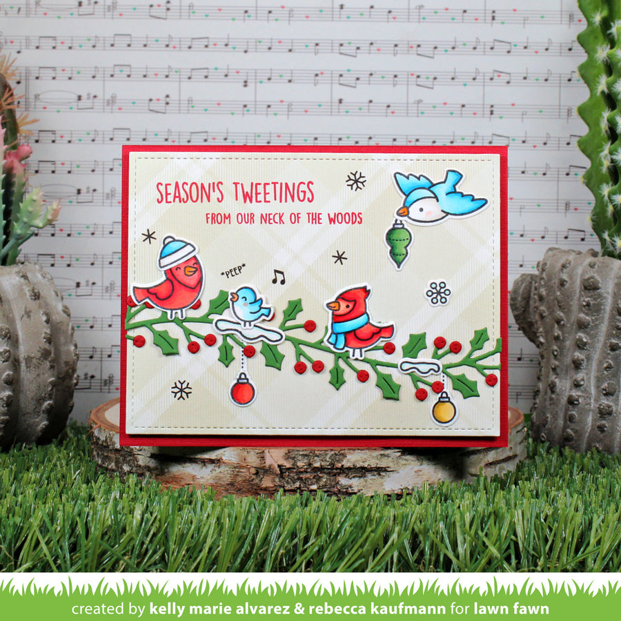 holly leaves border – Lawn Fawn