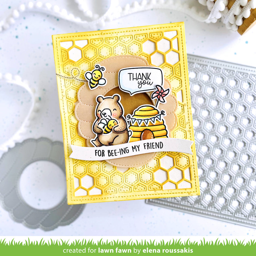 honeycomb backdrop – Lawn Fawn