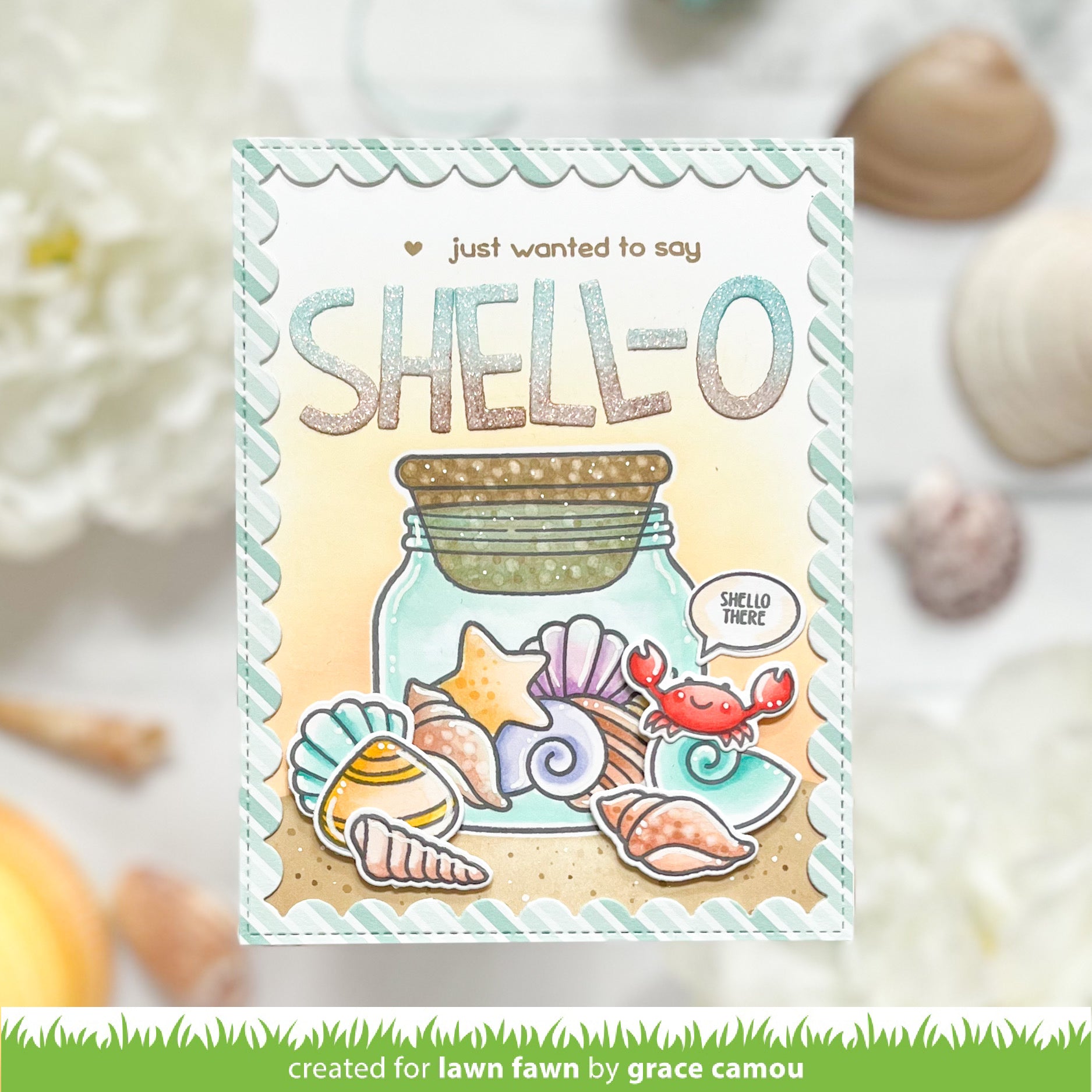 how you bean? seashell add-on | Lawn Fawn