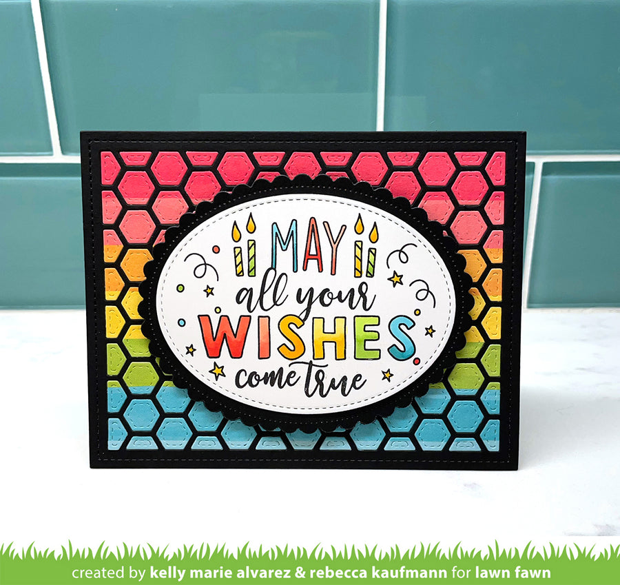 honeycomb backdrop – Lawn Fawn