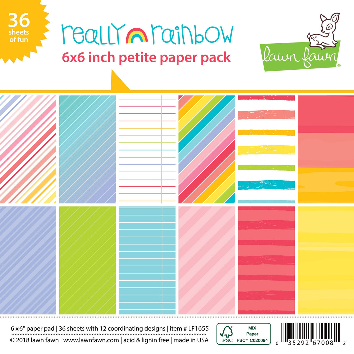 really rainbow petite paper pack – Lawn Fawn