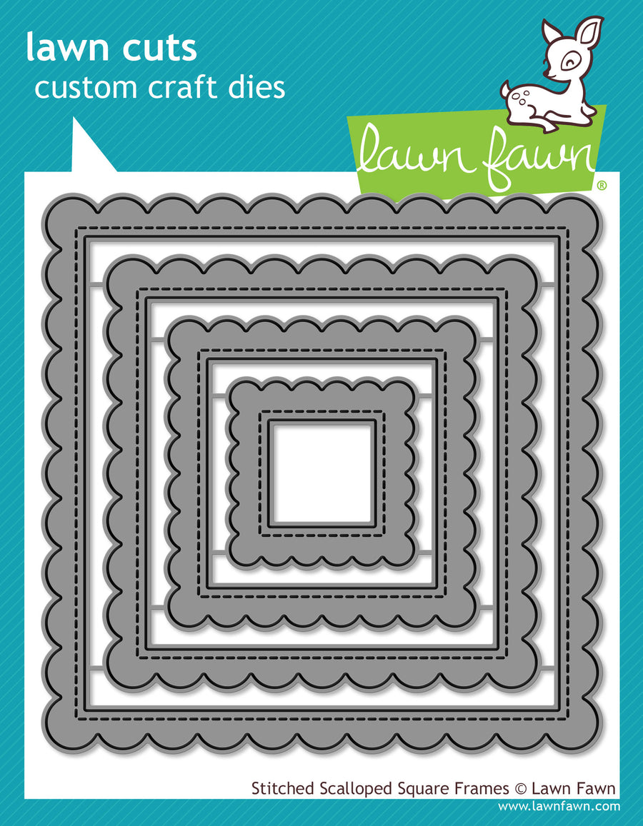 stitched scalloped square frames – Lawn Fawn