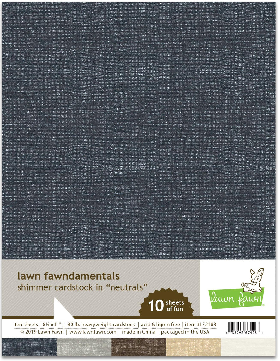 shimmer cardstock - neutrals – Lawn Fawn