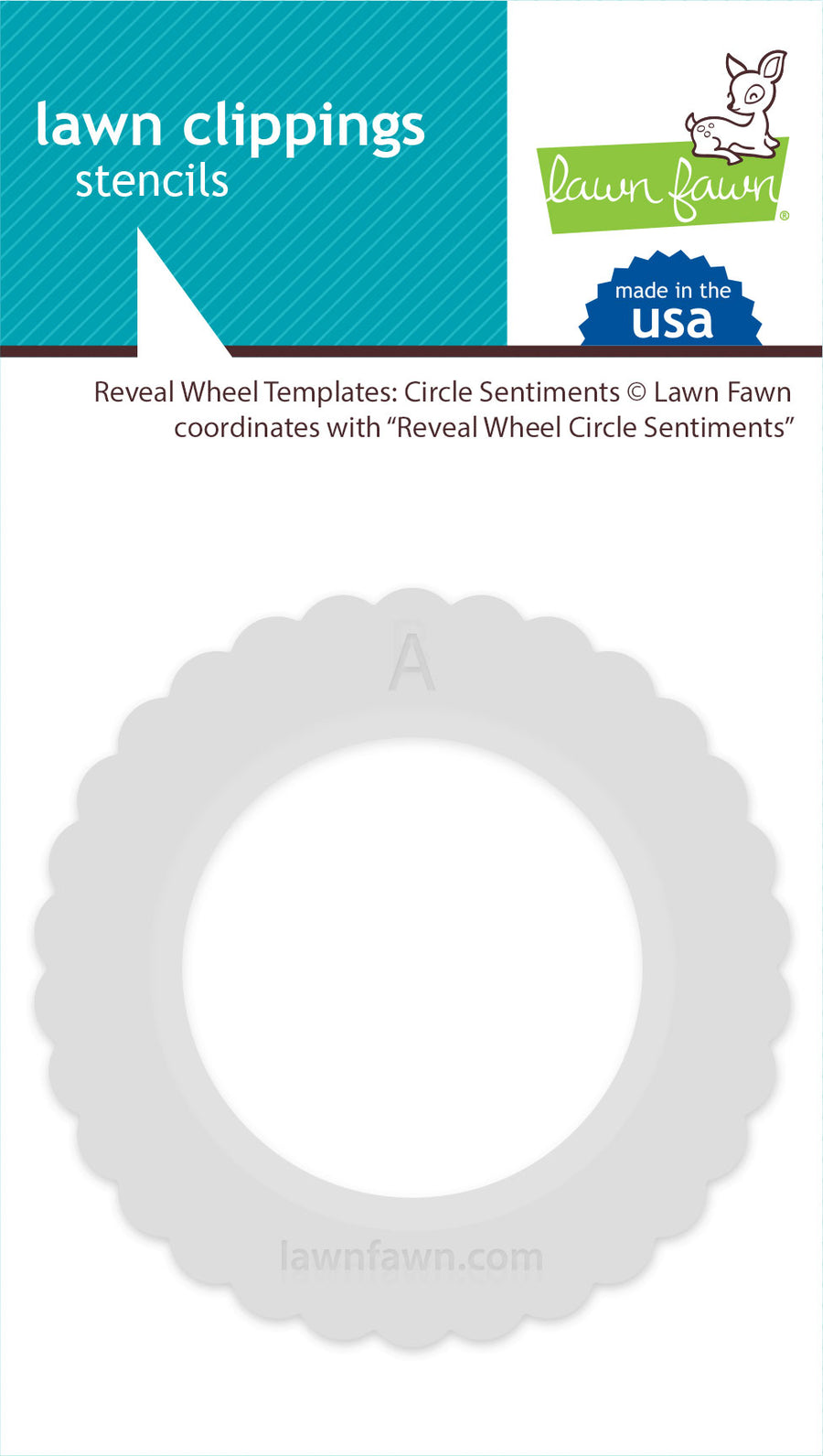 reveal wheel templates: circle sentiments – Lawn Fawn