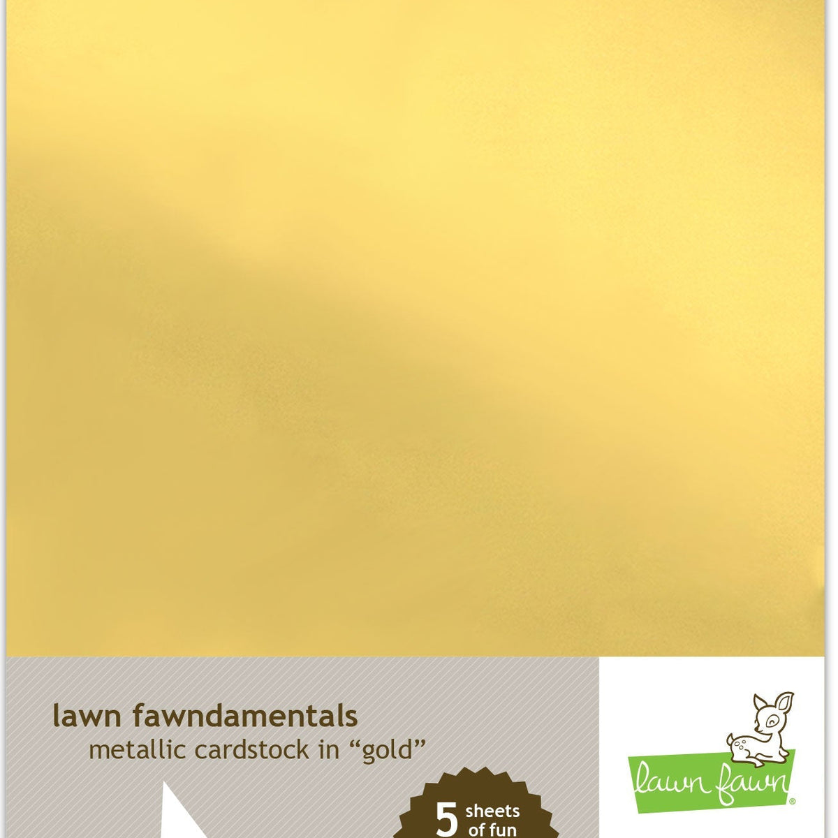 metallic cardstock - gold – Lawn Fawn