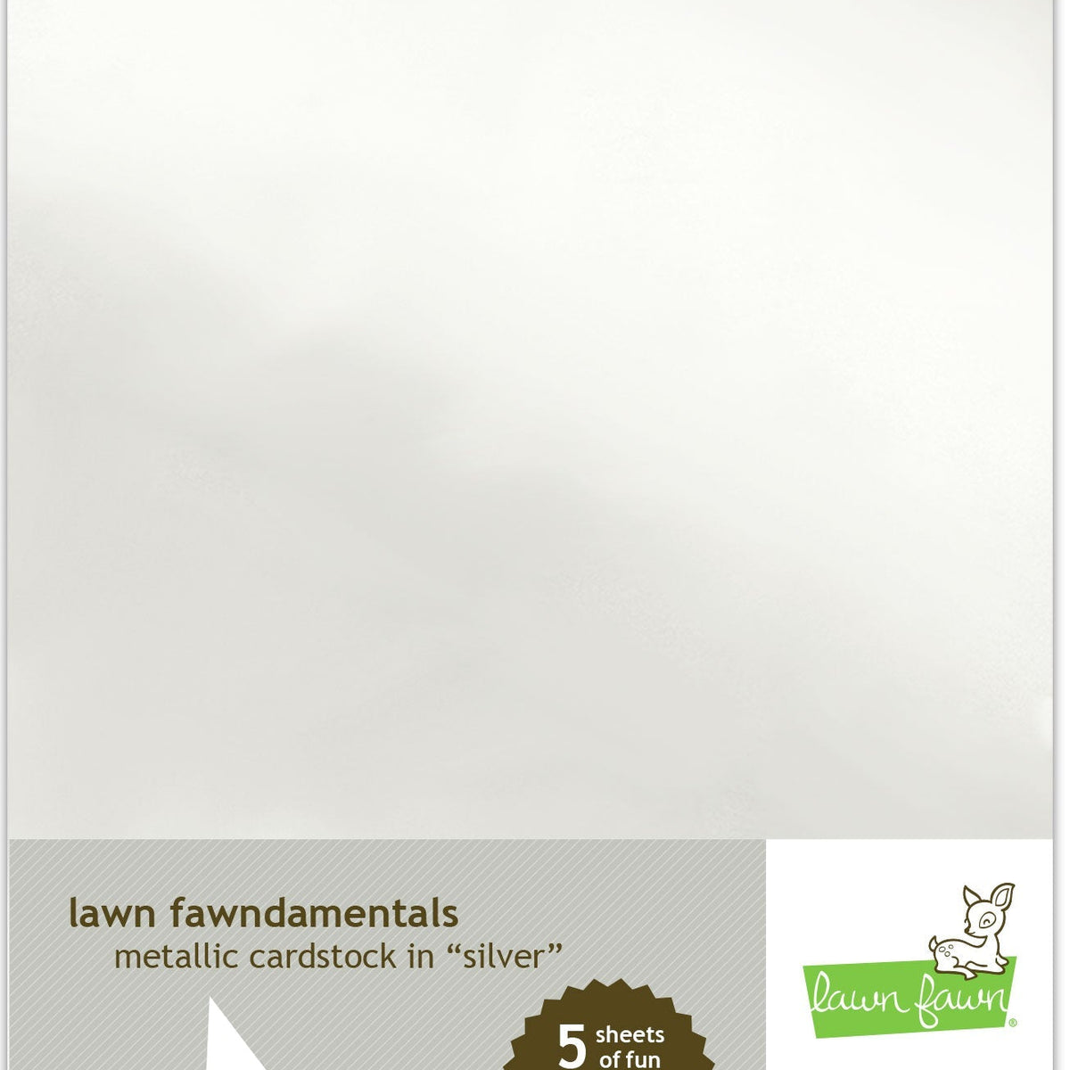 metallic cardstock - silver – Lawn Fawn
