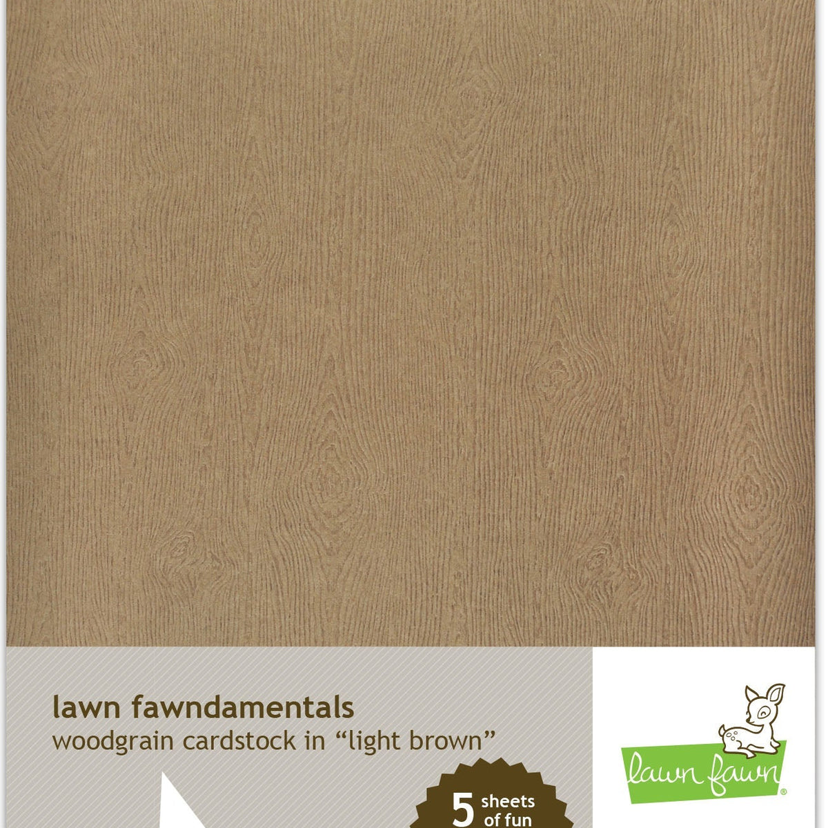 woodgrain cardstock - light brown – Lawn Fawn