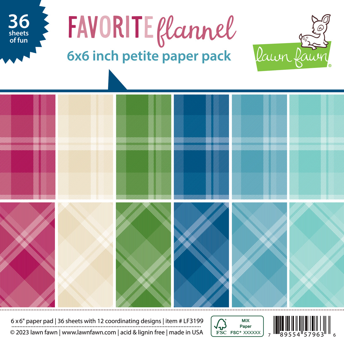 favorite flannel petite paper pack – Lawn Fawn