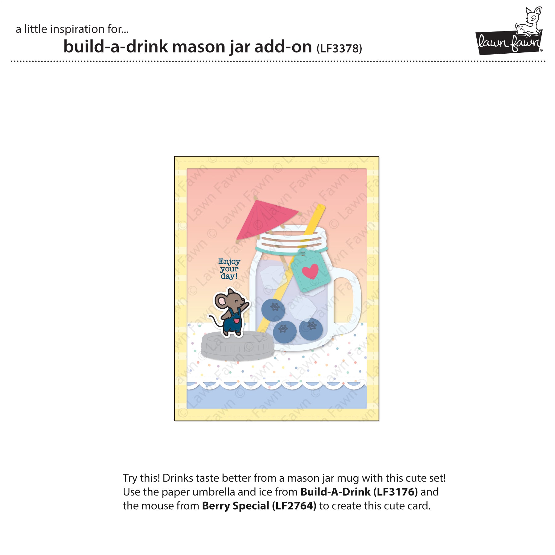 build-a-drink mason jar add-on | Lawn Fawn