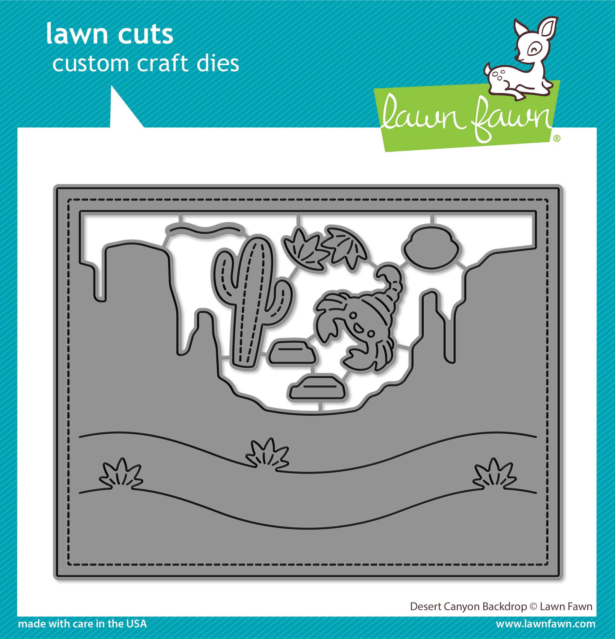 desert canyon backdrop | Lawn Fawn