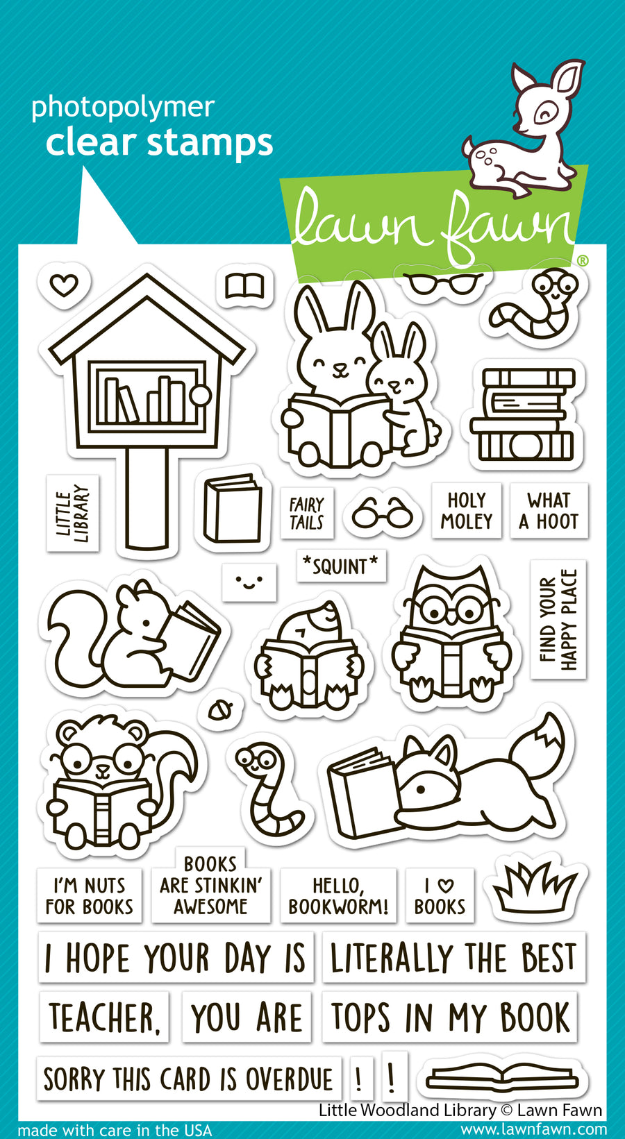 little woodland library – Lawn Fawn