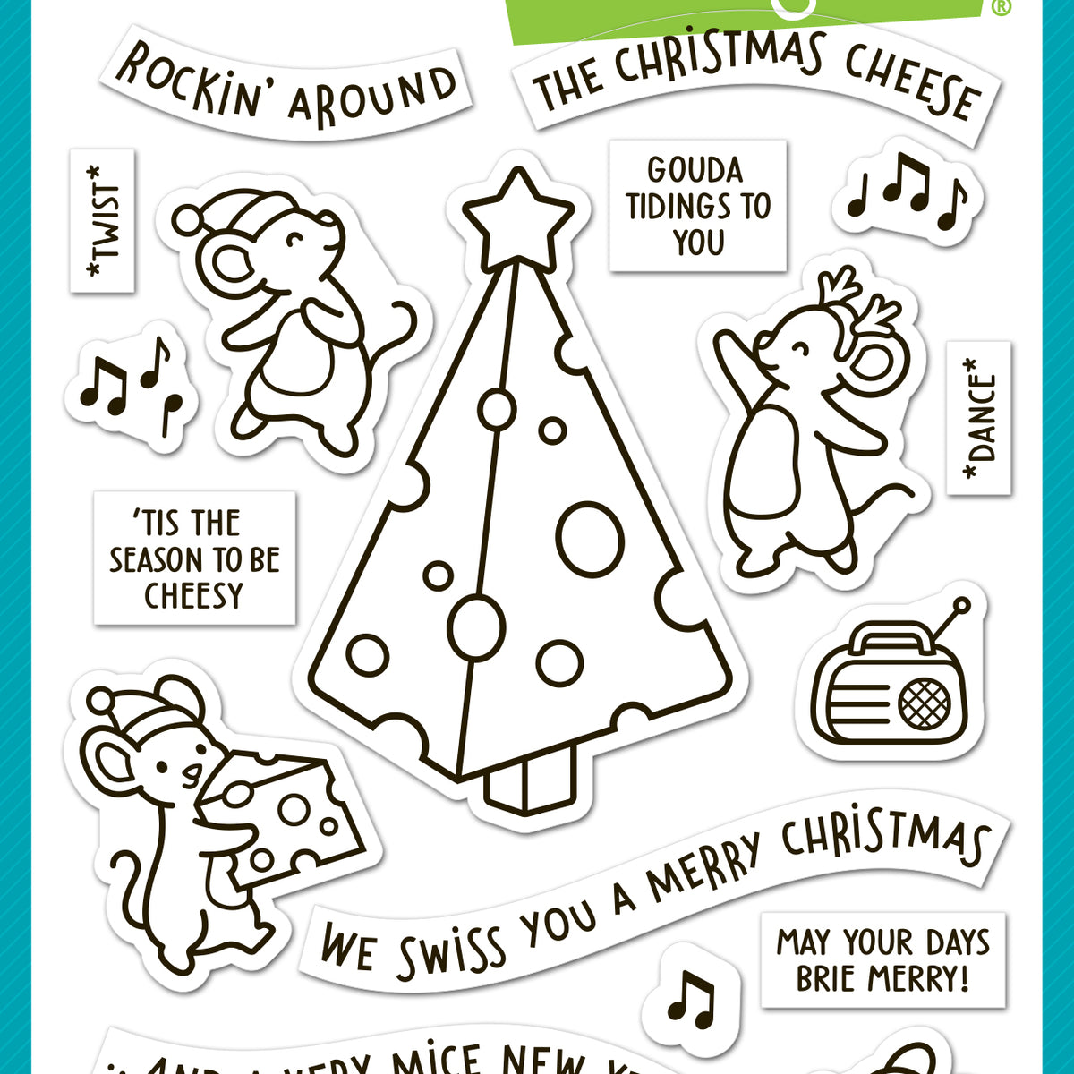 cheesy christmas – Lawn Fawn