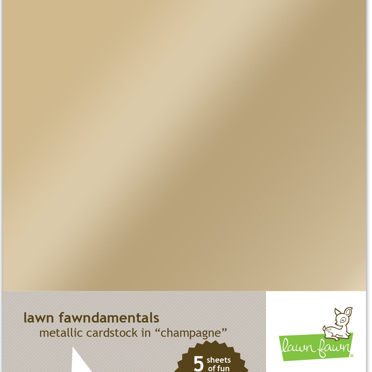 metallic cardstock - champagne – Lawn Fawn