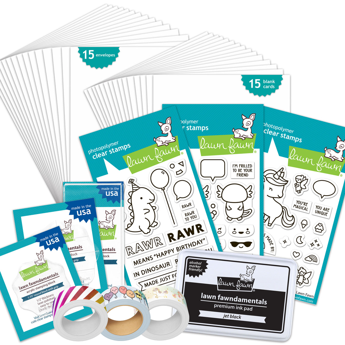 kids cardmaking kit: combo one – Lawn Fawn