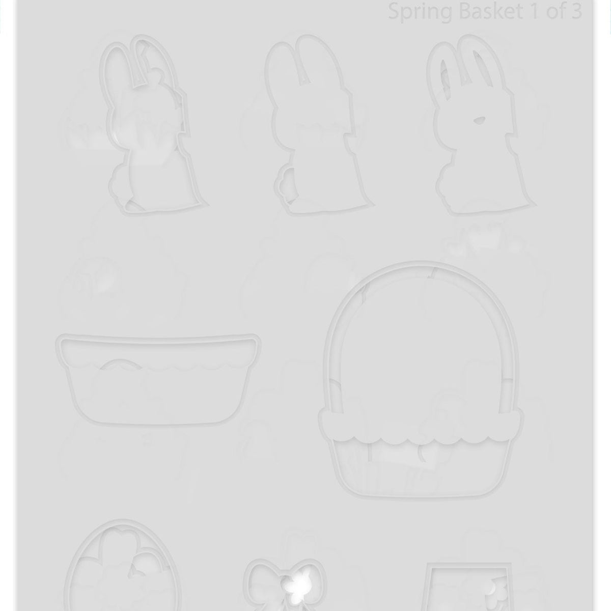 spring basket coloring stencils – Lawn Fawn