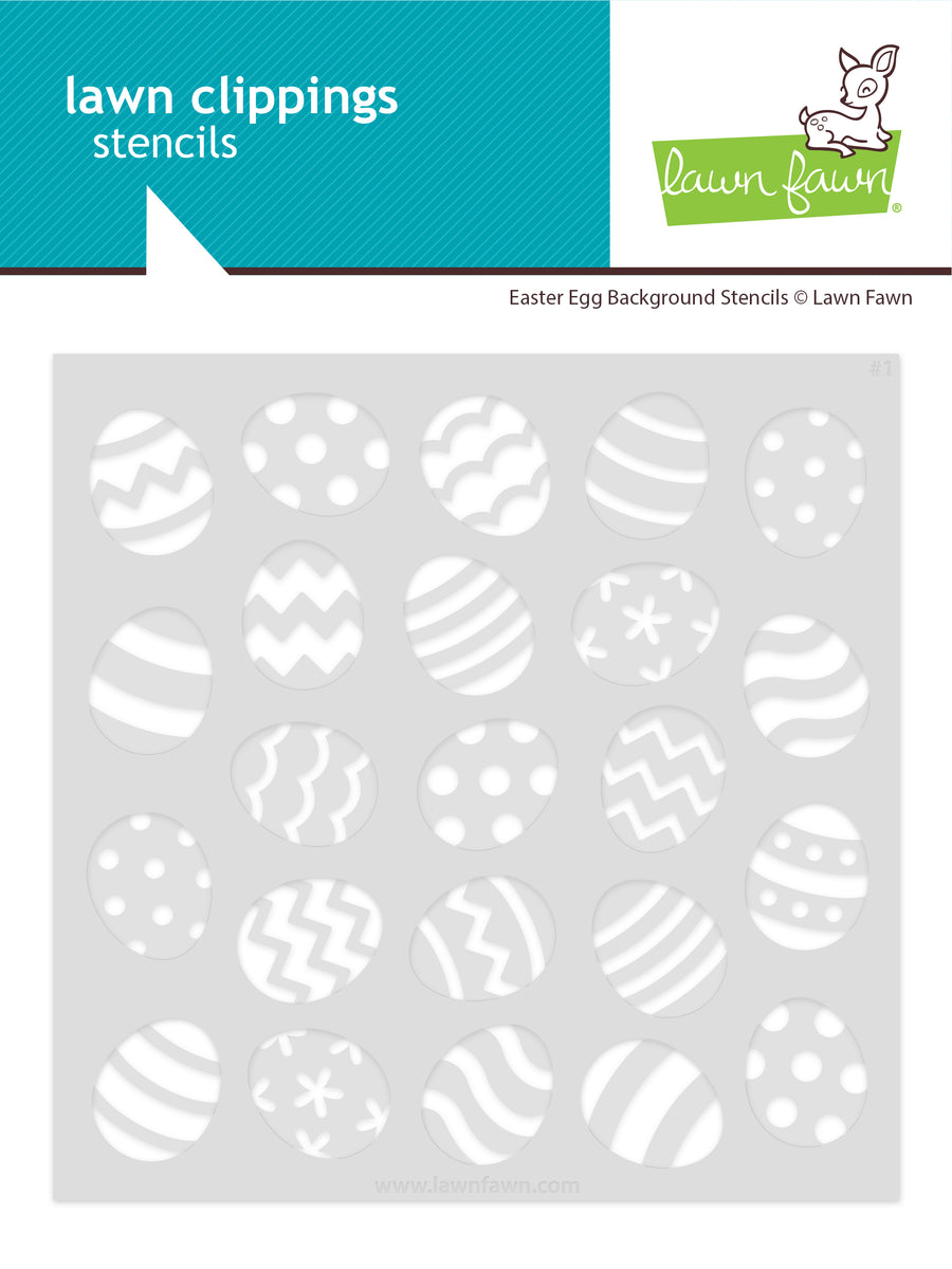 easter egg background stencils – Lawn Fawn