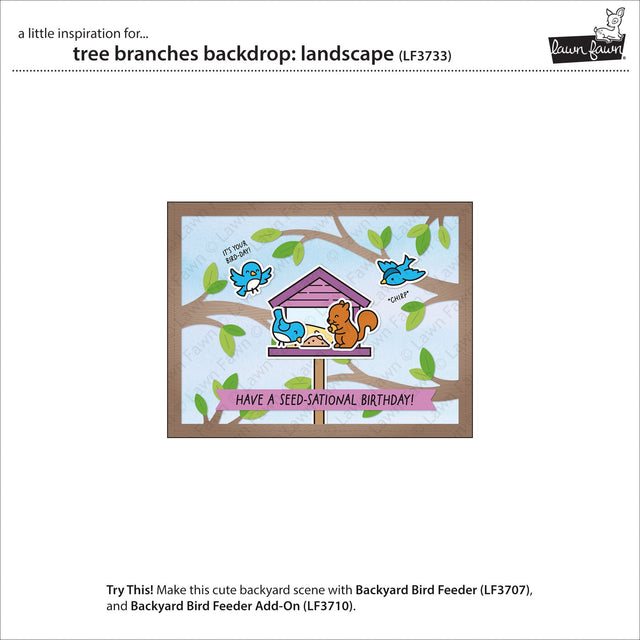 tree branches backdrop: landscape – Lawn Fawn