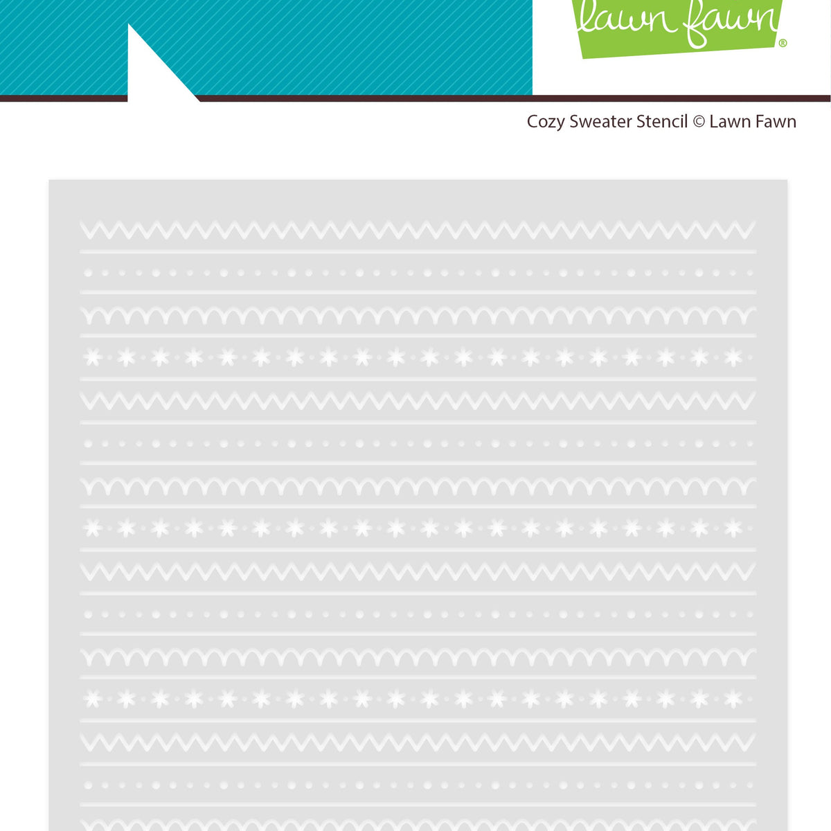 cozy sweater stencil – Lawn Fawn