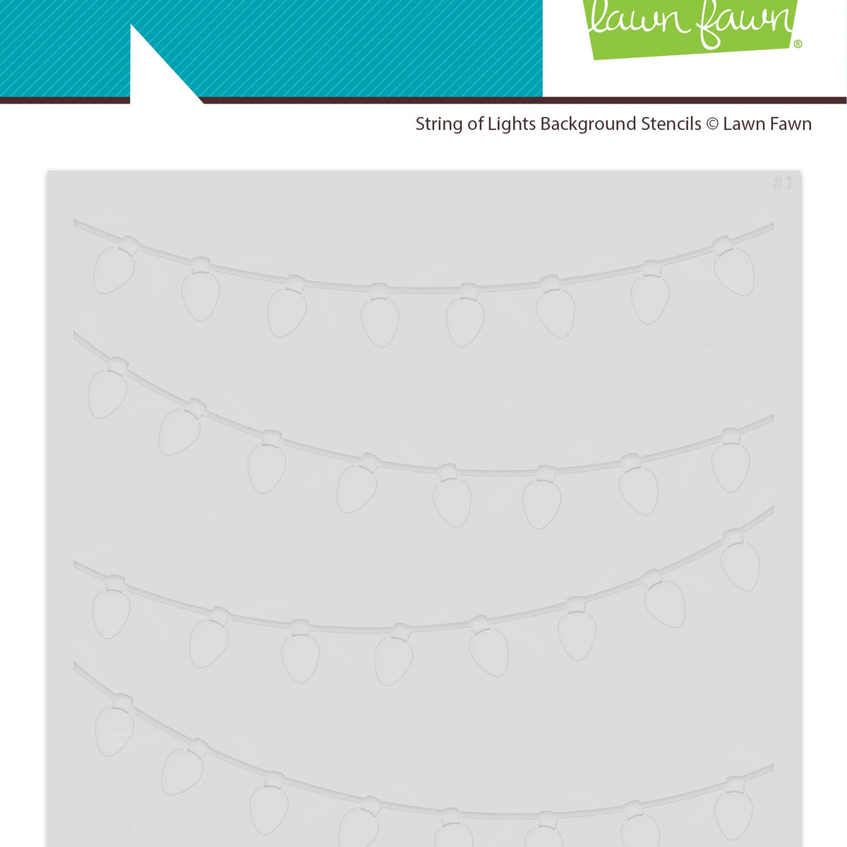 string of lights background stencils – Lawn Fawn