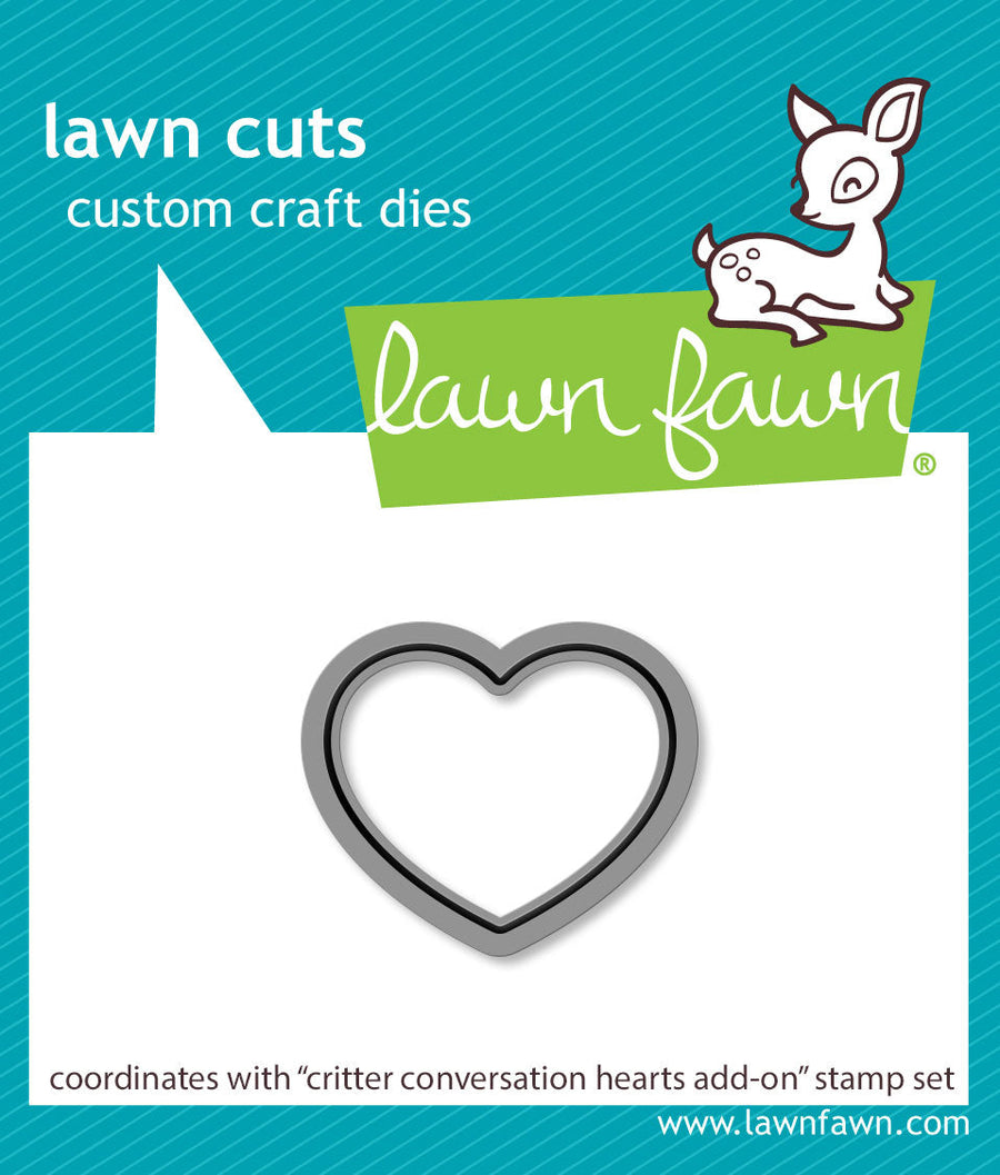critter conversation hearts add-on lawn cuts – Lawn Fawn