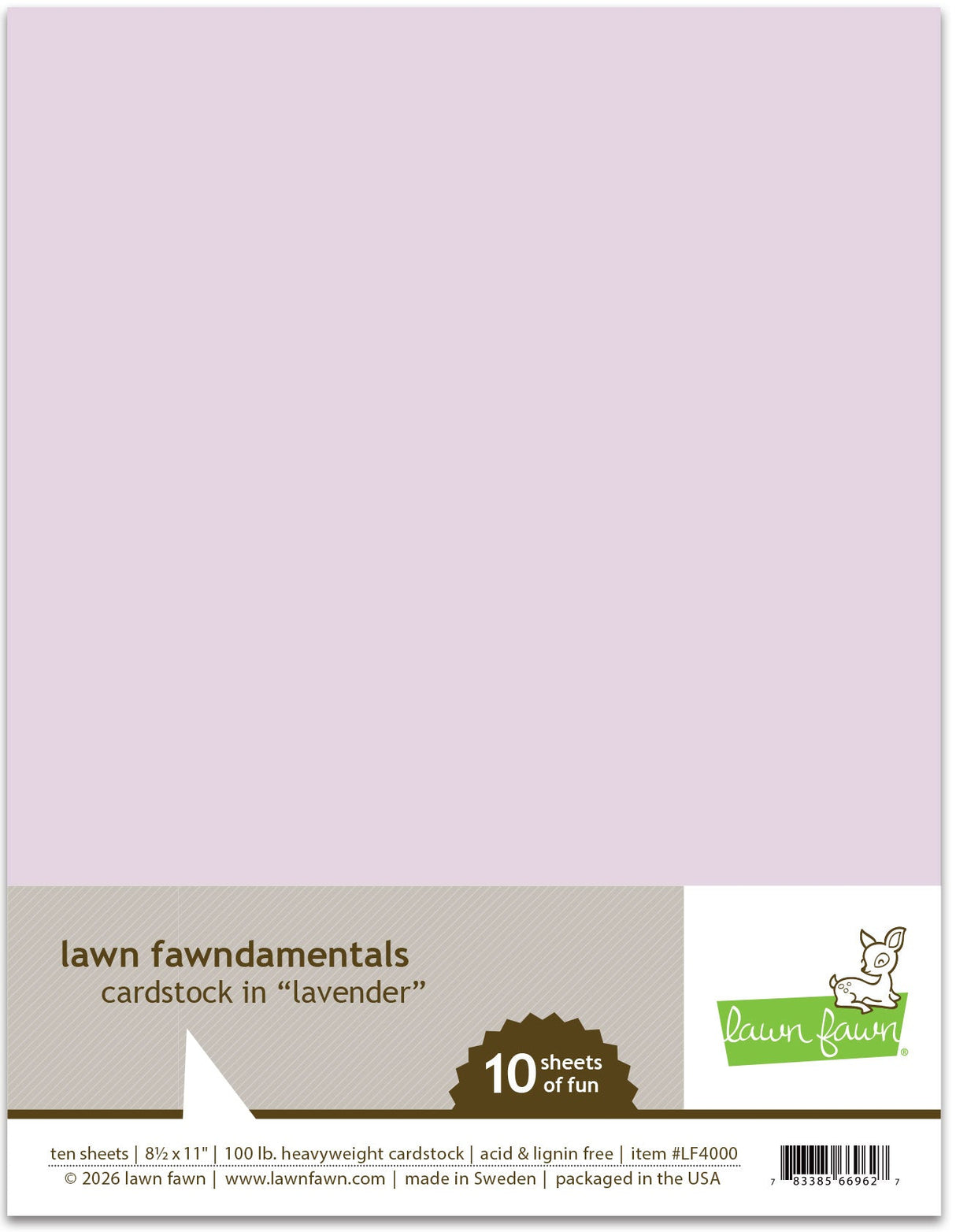 lavender cardstock – Lawn Fawn