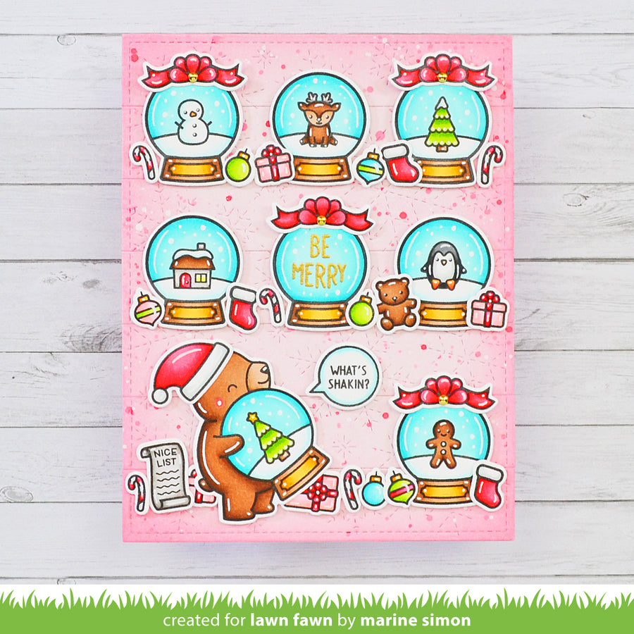 little snow globe: bear – Lawn Fawn