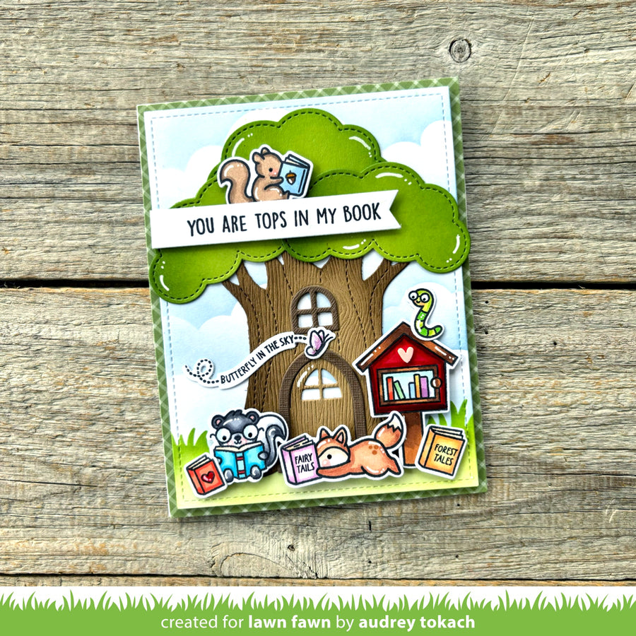 little woodland library – Lawn Fawn