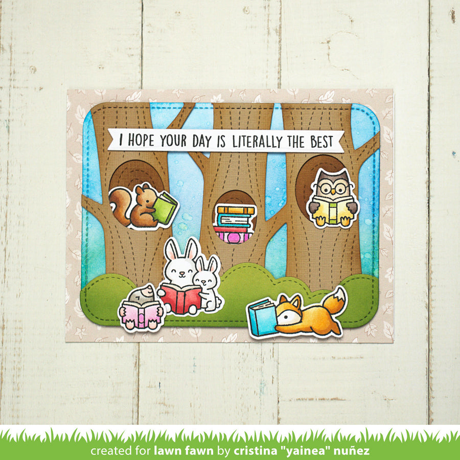 little woodland library – Lawn Fawn