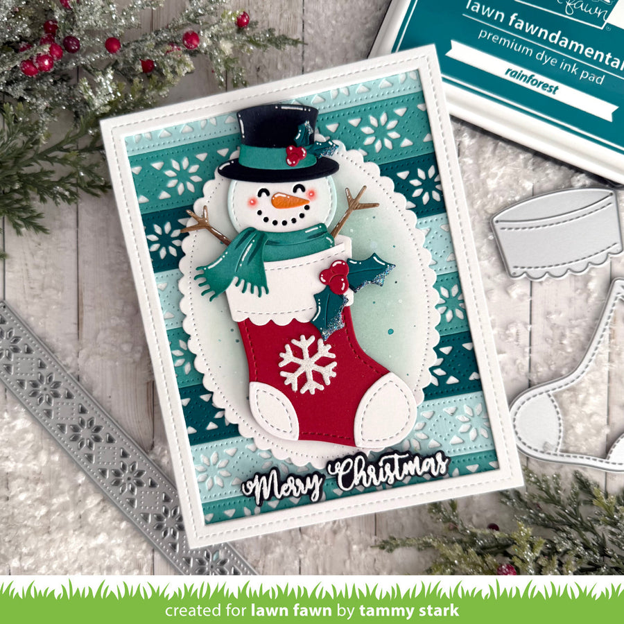 nordic snowflake border – Lawn Fawn