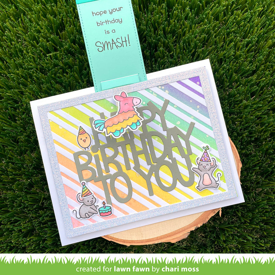 peppermint stripes backdrop – Lawn Fawn