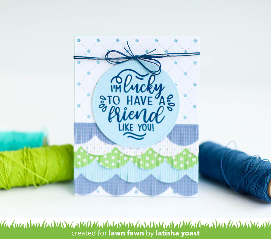 scalloped fringe border – Lawn Fawn