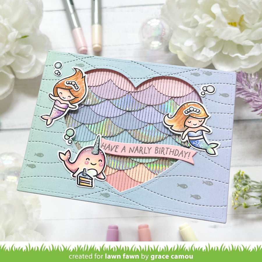 scalloped fringe border – Lawn Fawn