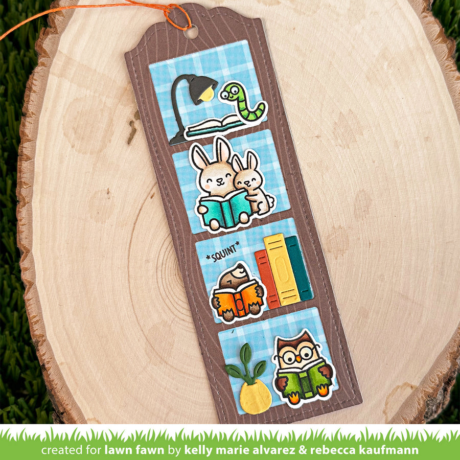 stitched bookmark – Lawn Fawn