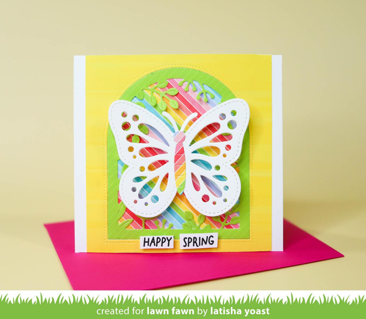 ta-da! diorama! butterfly window add-on | Lawn Fawn