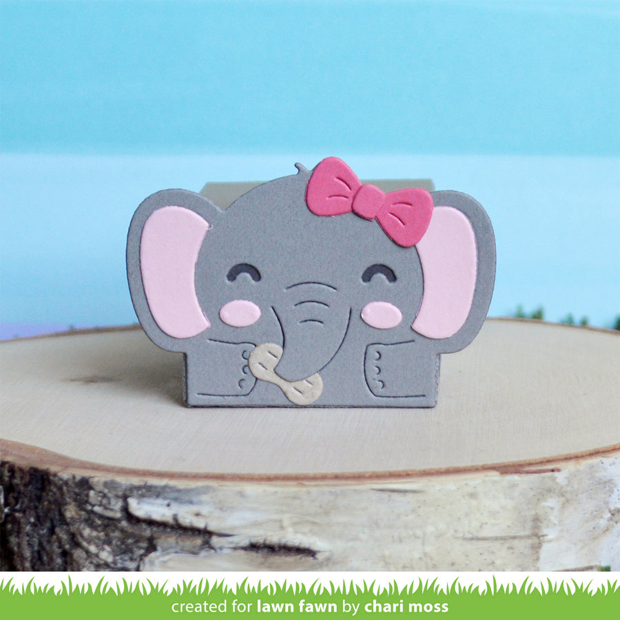 tiny gift box elephant add-on – Lawn Fawn