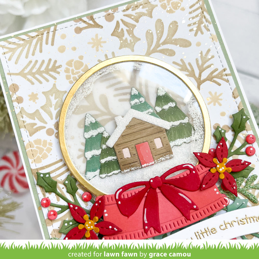 holly leaves border | Lawn Fawn