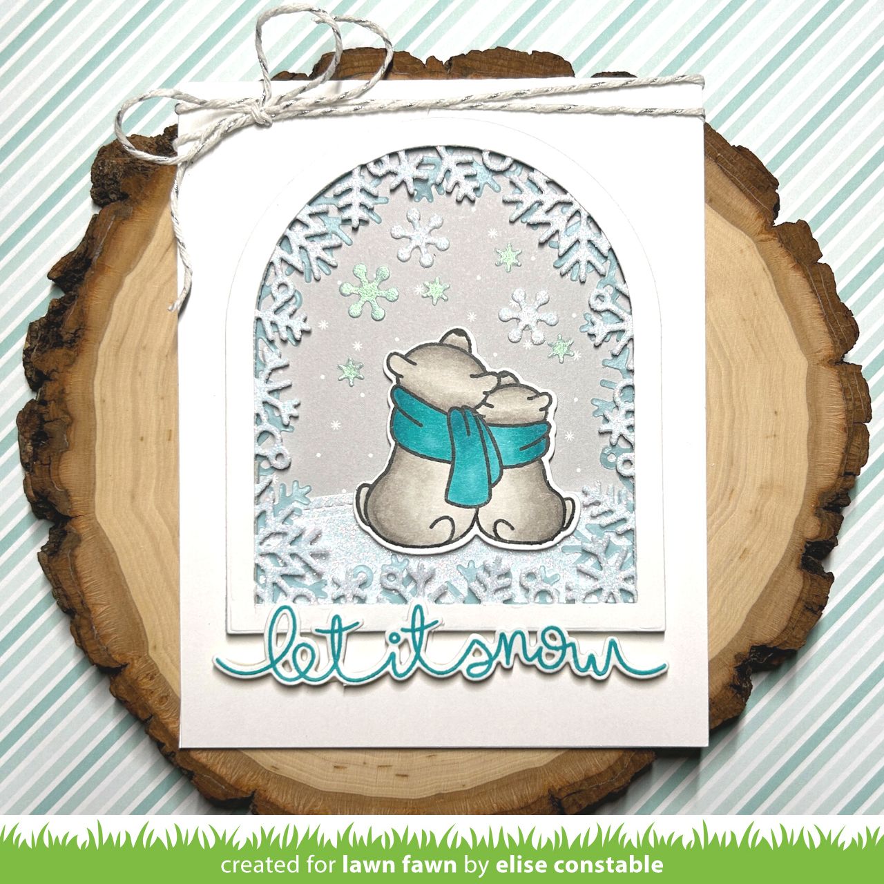 winter wonderland window | Lawn Fawn