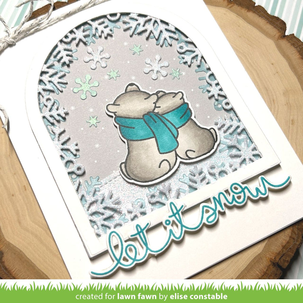 winter wonderland window | Lawn Fawn