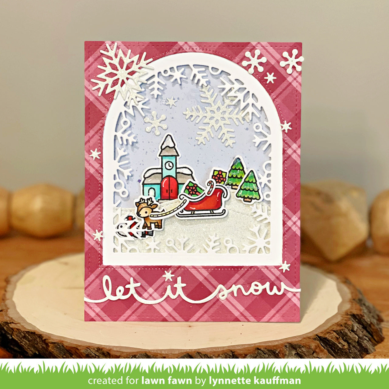 winter wonderland window | Lawn Fawn