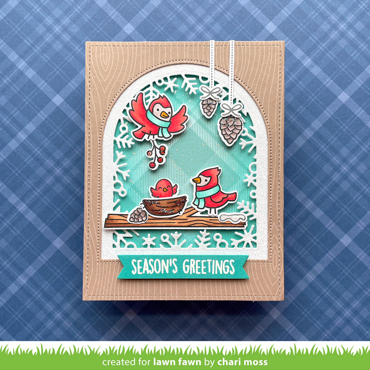 winter wonderland window | Lawn Fawn