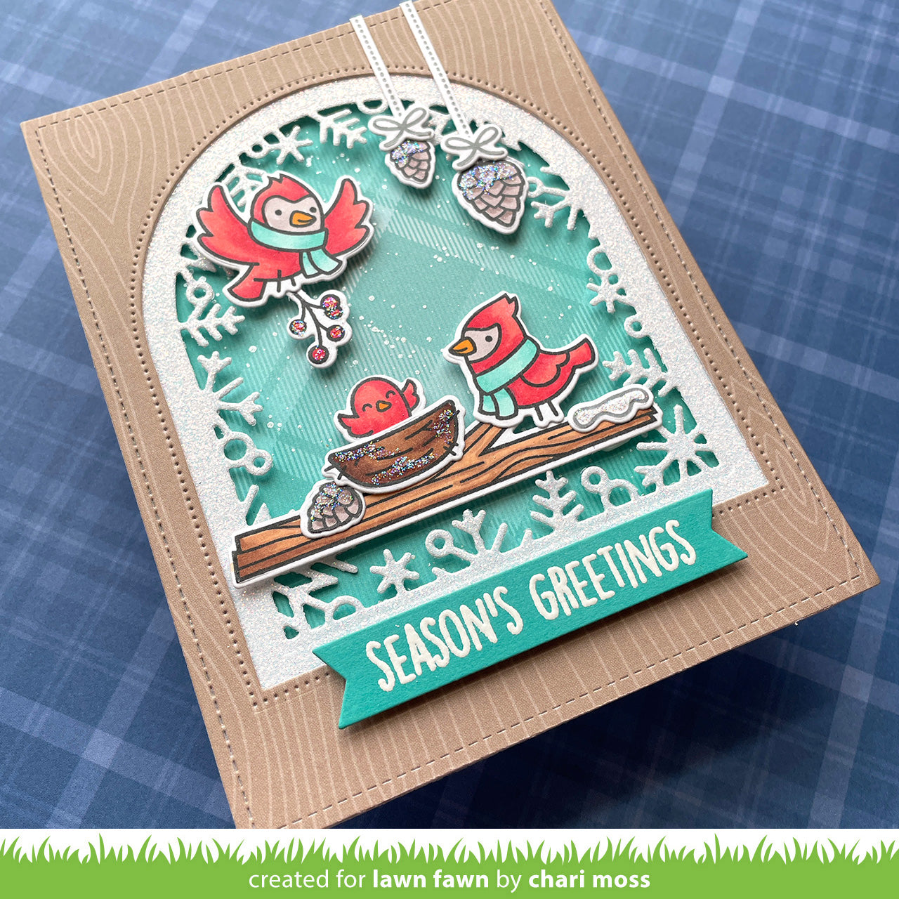 winter wonderland window | Lawn Fawn